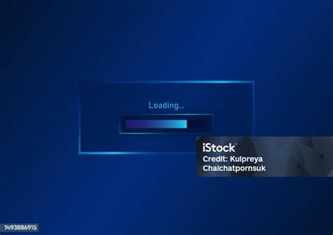 Technology Background Technology Loading Screen Showing Data Processing