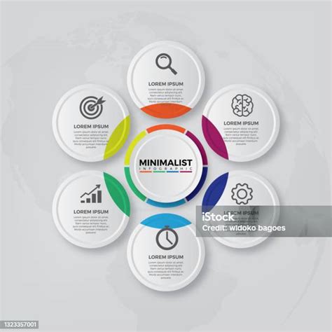3d 紙質資訊圖設計範本商業概念資訊圖可用於演示橫幅工作流程佈局流程圖流程圖資訊圖向量圖形及更多圓形圖片 圓形 多層效果 信息圖形