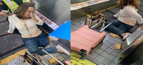 Rescuers Amputate Leg Of Thai Woman Stuck In Travellator