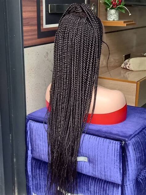 Braided Wig Full Lace Wig Braided Lace Front Wig Cornrow Wig Etsy