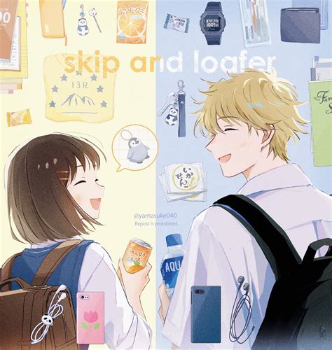 Iwakura Mitsumi And Shima Sousuke Skip To Loafer And 2 More Drawn By