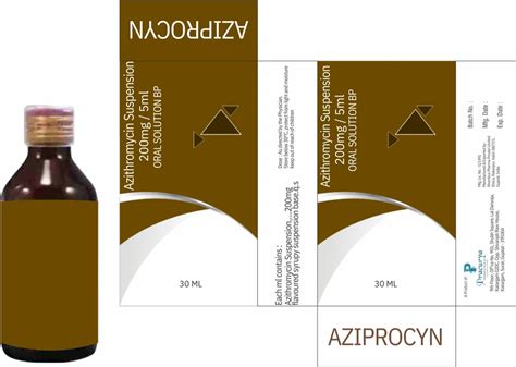 Azithromycin Suspension 200mg 5ml Syrup At ₹ 105 Bottle Azithromycin