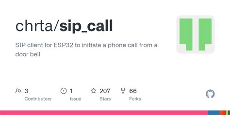 GitHub Chrta Sip Call SIP Client For ESP To Initiate A Phone Call From A Door Bell