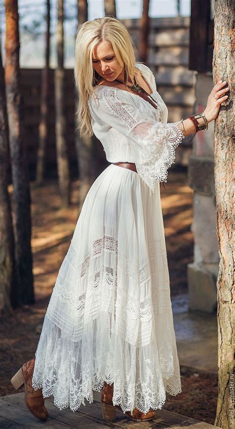 Платья из хлопка "White lace", БОХО, кружево хлопок в интернет-магазине ...