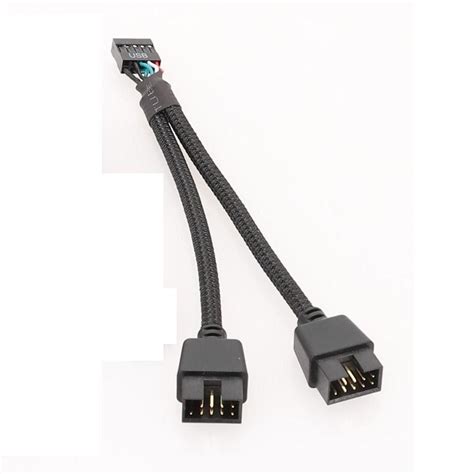 Купить 9 контактный Usb удлинитель от 1 до 2 мужчин 10 см кабель для