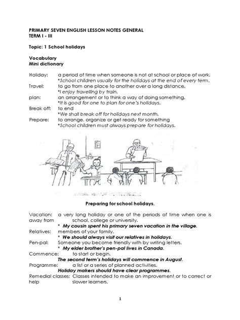 P7 English For Ugandan Schools Pdf Verb Postage Stamp
