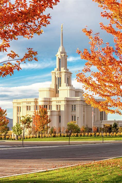 Payson Temple In Fall Photograph By Tausha Schumann Pixels