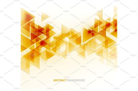 Abstract Polygonal Triangles Poster