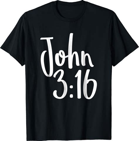 Amazon John 3 16 Shirt God S Love Whosoever Christian Bible Tee
