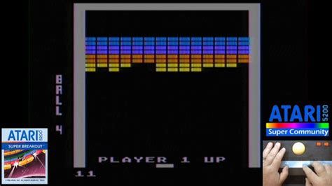Playing Some Super Breakout Atari 5200 Super Breakout Atari 5200