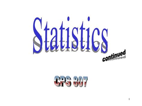 PPT Statistics PowerPoint Presentation Free Download ID