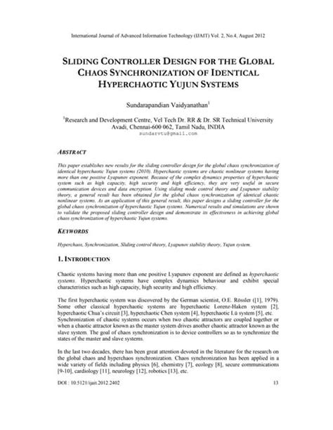 sliding controller design for the global chaos synchronization of