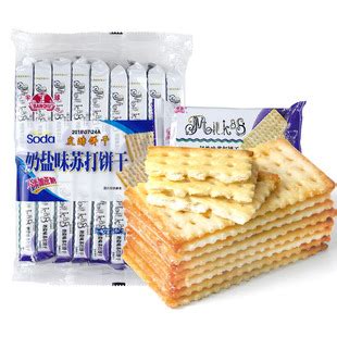 半球奶盐味苏打饼干 芝麻淮山味发酵梳打饼 早餐小吃零食批发460g 阿里巴巴
