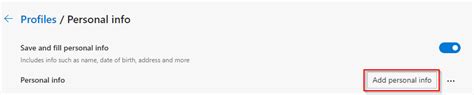Auto Fill Forms In Microsoft Edge With The Personal Info Feature I Have A Pc