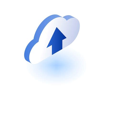 Premium Vector Cloud Upload Icon Isometric Of Cloud Upload Vector