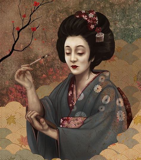 25 Beautiful Examples Of Geisha Artworks Naldz Graphics Geisha