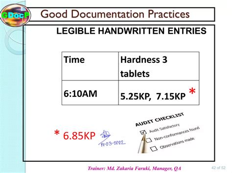 Good Documentation Practice Gdocp Pdf