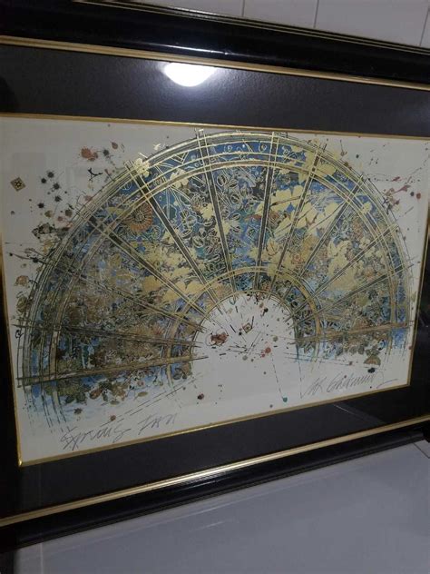 Best 24 X 36 William Gatewood Lithograph Print Spring Fan Signed For