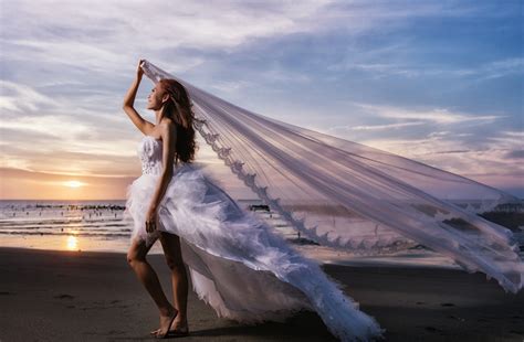 Wallpaper Sinar Matahari Wanita Di Luar Ruangan Model Laut Asia