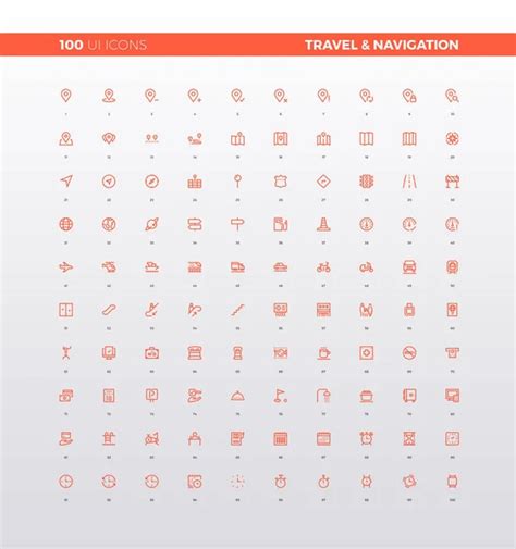 UI UX Construction Icons Stock Vector Bloomua