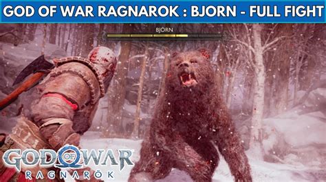 God Of War Ragnarok Boss Bjorn Full Fight Combat Youtube