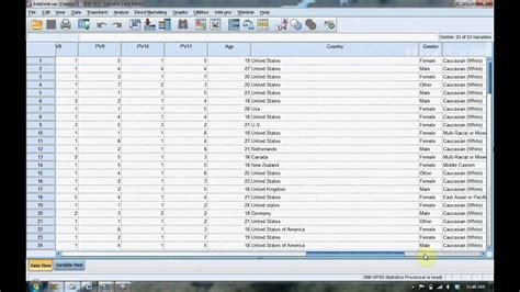 opening up spss and opening our data youtube