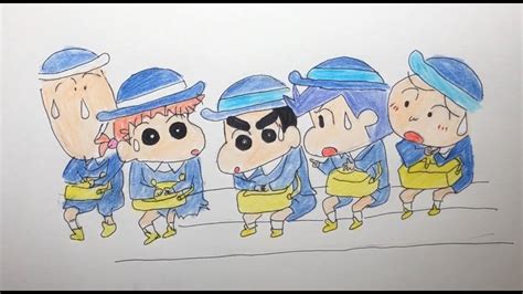 [짱구는 못말려]— 짱구 그리기 색연필 버전 Youtube