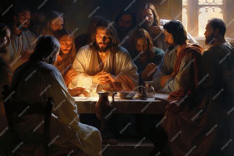 Premium Ai Image The Last Supper Capturing Profound Moment Of Last