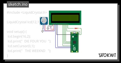 10 LCD ESTANDAR Wokwi ESP32 STM32 Arduino Simulator