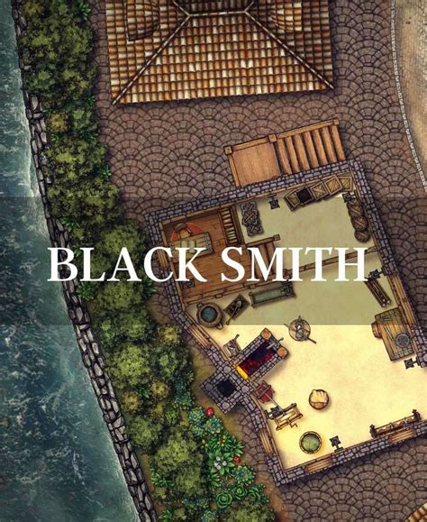 Black Smith Multi Level Rpg Encounter Battle Map Sesiana