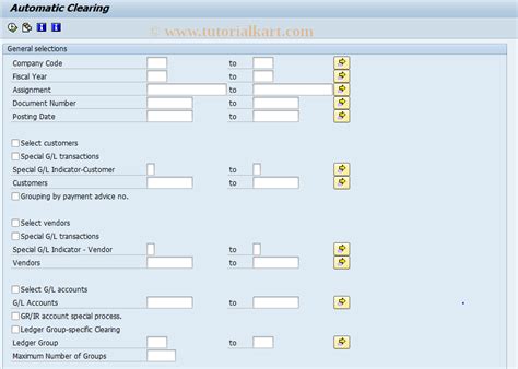 J GPUF SAP Tcode Automatic Clearing