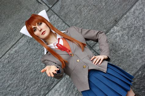 Just Monika Monika Ddlc By Cosplaychu On Deviantart