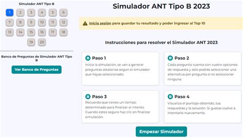 Preguntas y Ejercicios de Licencia Tipo B Simulador ANT 2025 Página 1