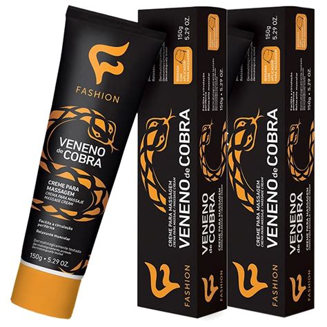 Kit 2 Und Veneno De Cobra Creme P Massagem 150g Fashion Shopee Brasil