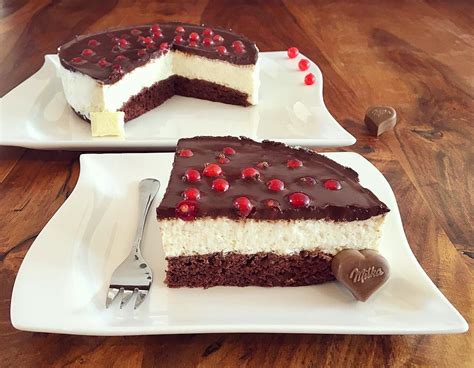 Dreifach Schoko Johannisbeer Kuchen Fitandsoulfood