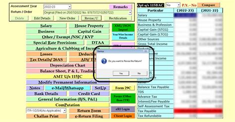 Step By Step Guide To File A Revised Itr By Gen It Software