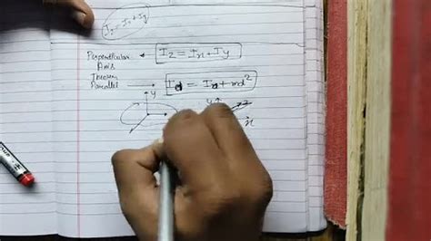 ⇒ Explain The Parallel Aass Theoren Ard The Perpendicular Axis Therorem