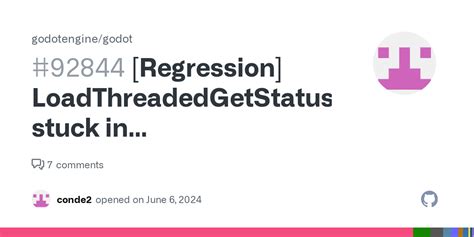 [regression] loadthreadedgetstatus stuck in threadloadstatusprogress