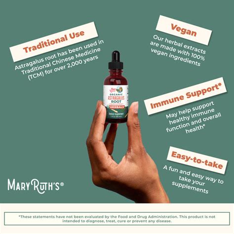 Organic Astragalus Root Herbal Drops Maryruth Organics