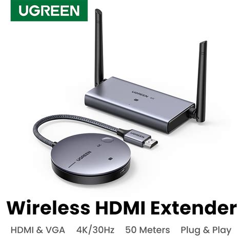 Ugreen 4k 30hz Wireless Hdmi Extender 24ghz5ghz 50 Meters