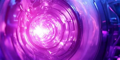 Reactor Core Featuring Glowing Internal Elements Premium Ai Generated
