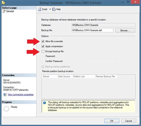 moving the analysis services database to a different sql server