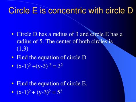 PPT Writing The Equation Of A Circle PowerPoint Presentation Free