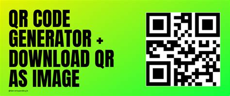 Qr Code Generator Download Qr As Image Dev Community