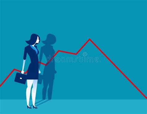 Declining Bar Chart With Arrow Going Down Stock Vector Illustration Of Decline Design 103334794