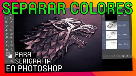 Separación de colores para serigrafia en photoshop Tutorial MANUAL