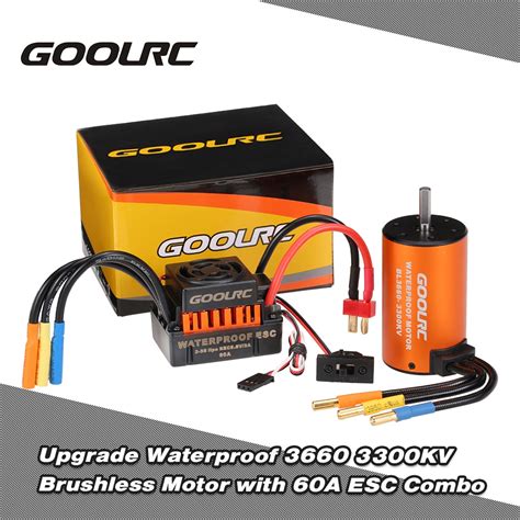 GoolRC Upgrade Waterproof KV Brushless Motor With A ESC Combo Set For RC Car Truck