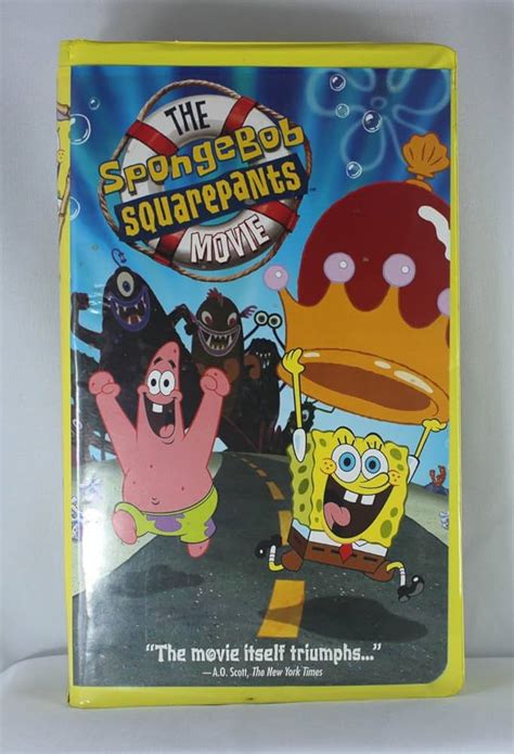 Spongebob Caillte In Am Vhs The Spongebob Squarepants Movie Vhs