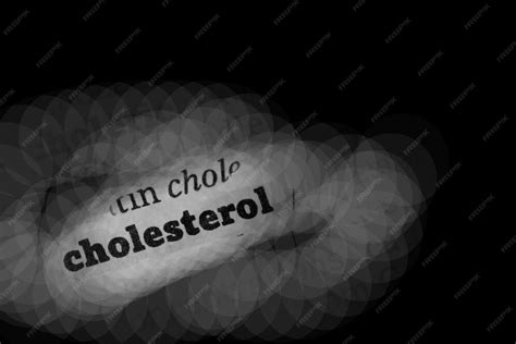 Premium Photo Cholesterol Dictionary Definition