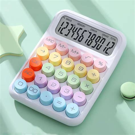 Tsefusn Desktop Tablet Calculator Simples Thin 12 Digit Screen Display